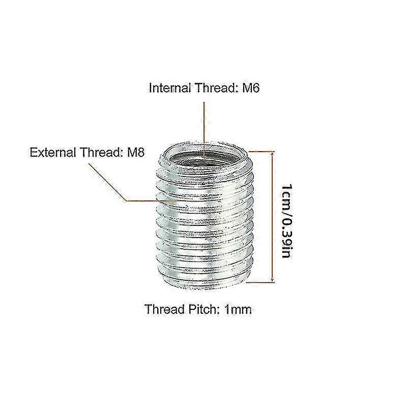 10pcs M10 To M8 Thread Adapter Sleeve Reducing Nut 10mm Screw | Fruugo SE