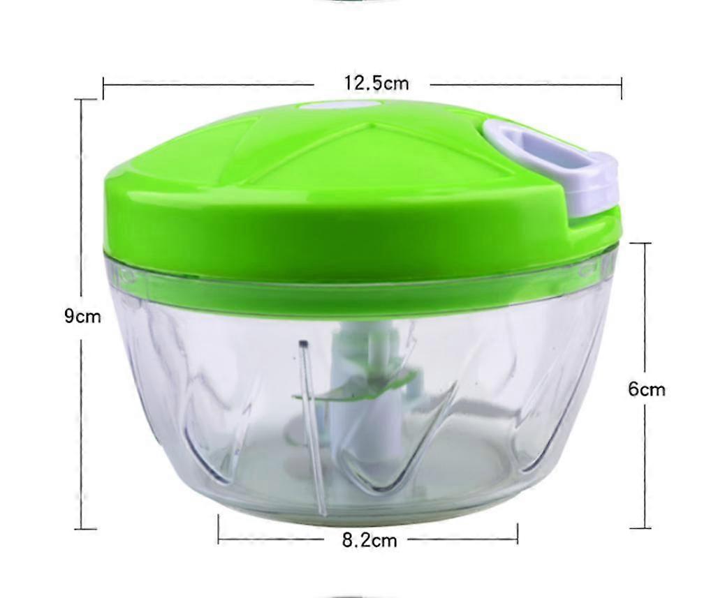 MUJIXI Manual Garlic Chopper, 3 Blades Mini Manual Meat Choppers ...