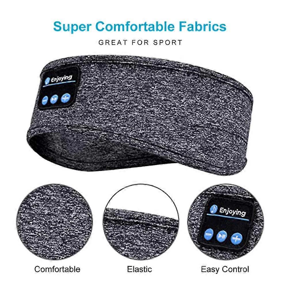 Bluetooth 5.0 Headphones Headband Sports Headbands Sleeping Workout ...