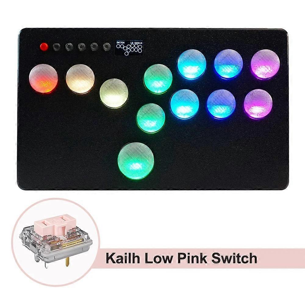 Flatbox Arcade Fight Stick Mini Hitbox Buttons Style SWAP Kailh Switch ...
