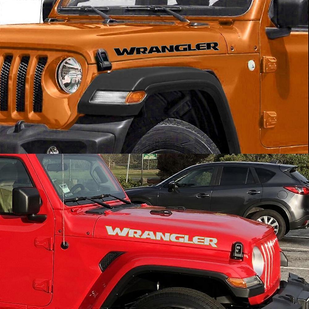 For Jeep Wrangler JK JL TJ Unlimited Car Hood Side Stickers Motor DIY ...