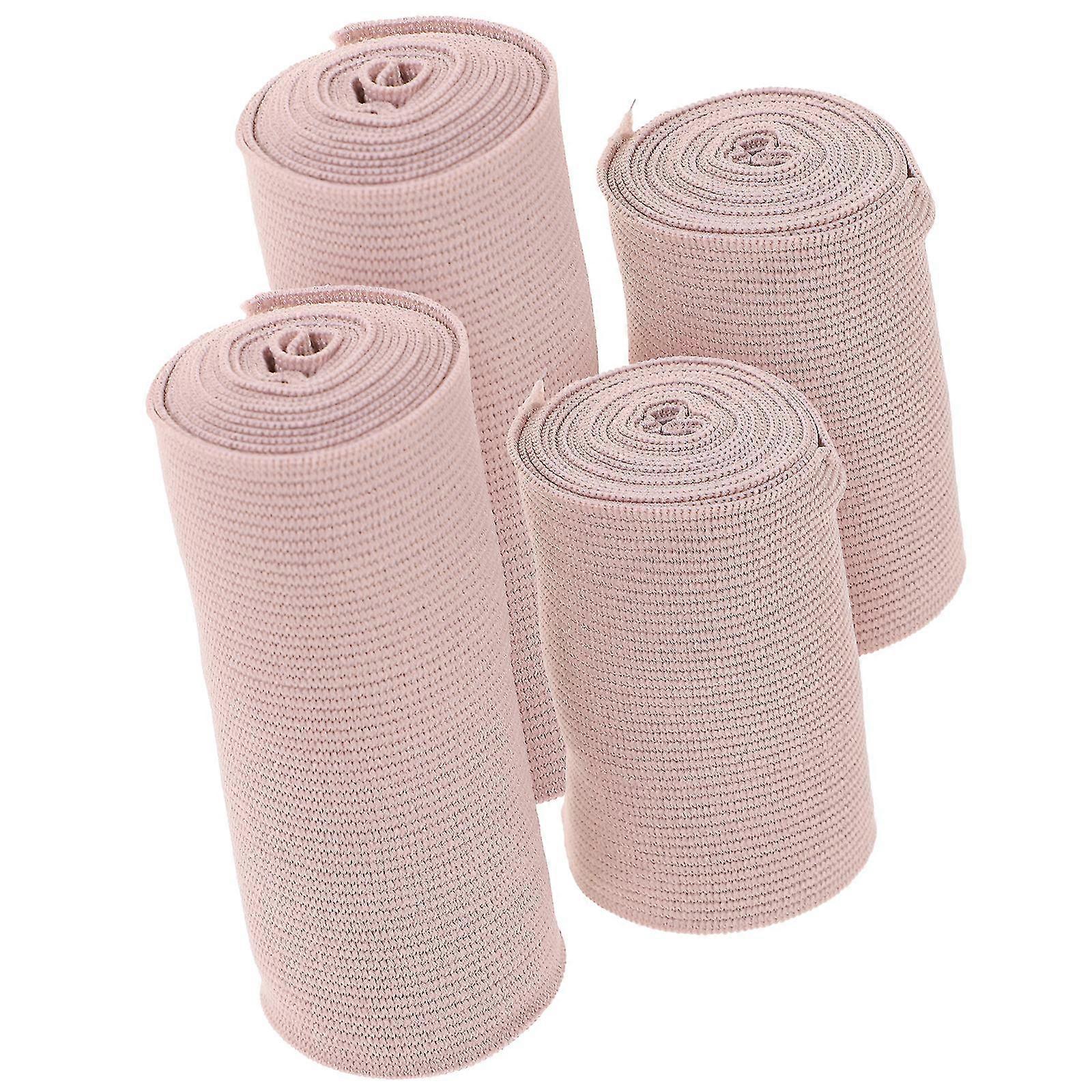 4pcs Elastic Medical Bandages Wrap Compression Roll with Extra Metal ...
