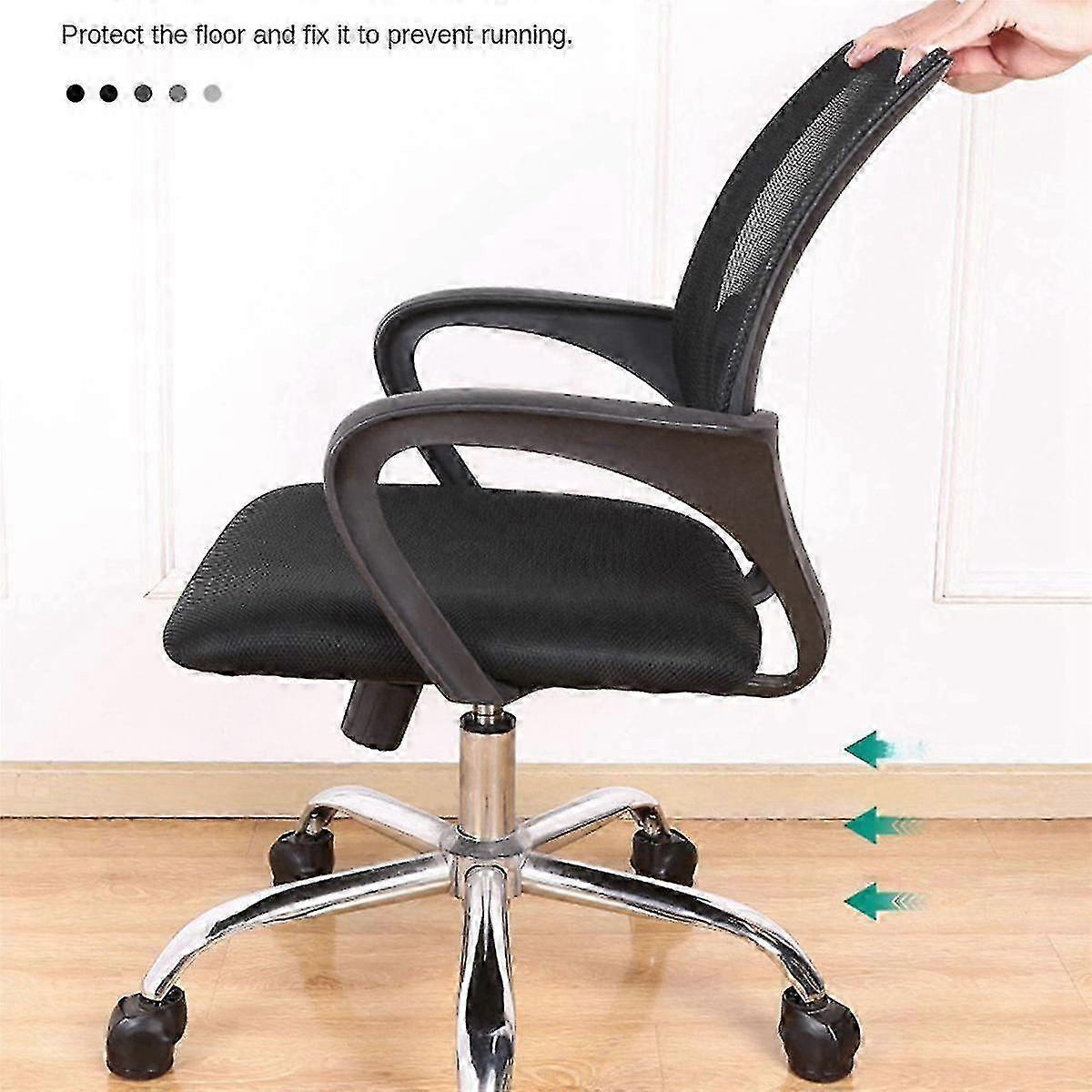 10x Rubber Bed Office Chair Wheel Stopper Furniture Legs Caster Cups ...