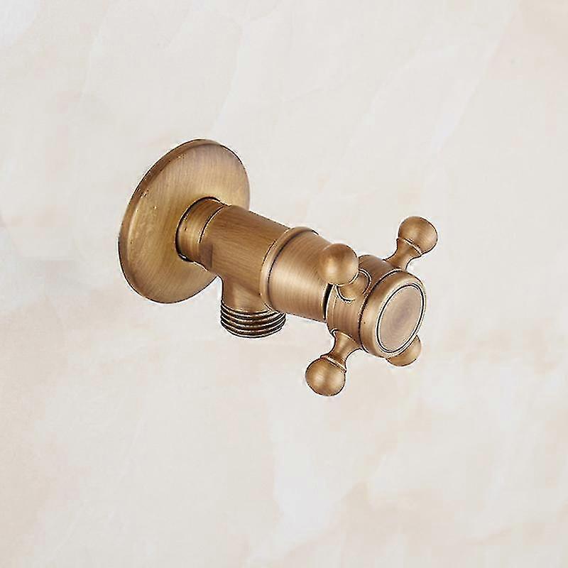 Brass Triangular Valve, G1/2 Bathroom Copper Angle Valve Universal Hot ...