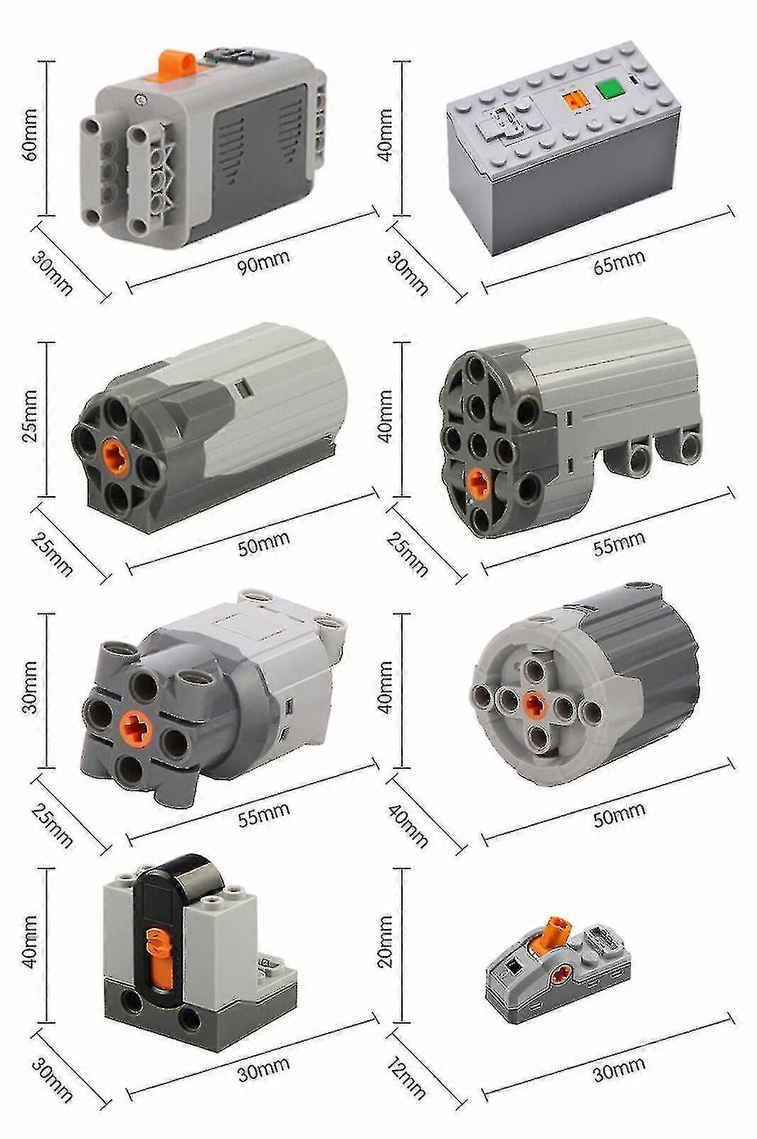 Technical Moc Parts Servo Motor Battery Box Ir Infrared Remote Control ...