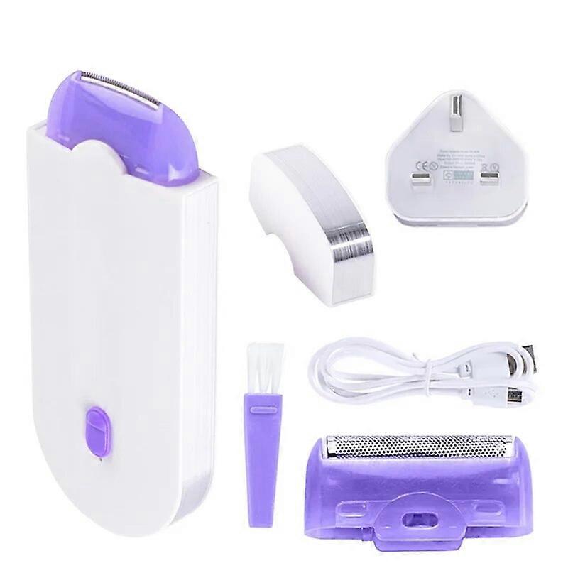 USB Rechargeable Painless Hair Removal Tool Laser Touch Epilator Women ...
