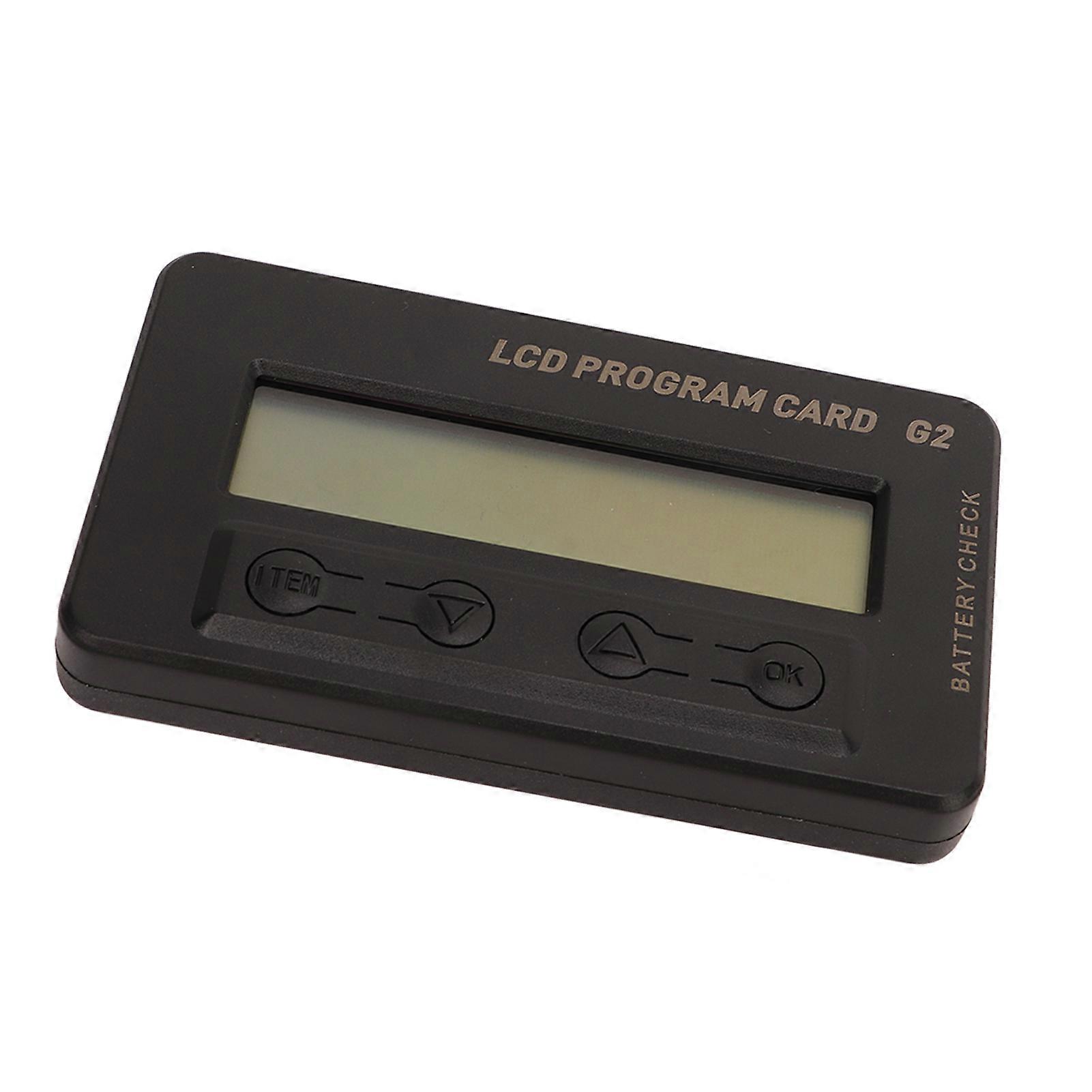 Multifunctional Real Time Display LCD Program Card G2 for RC Aircraft ...