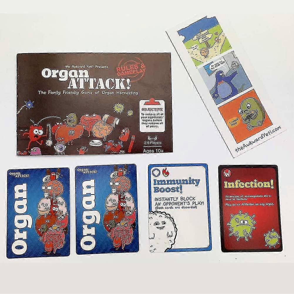 Organ Attack Funny Gathering Card Board Game Party Family Card Portable ...