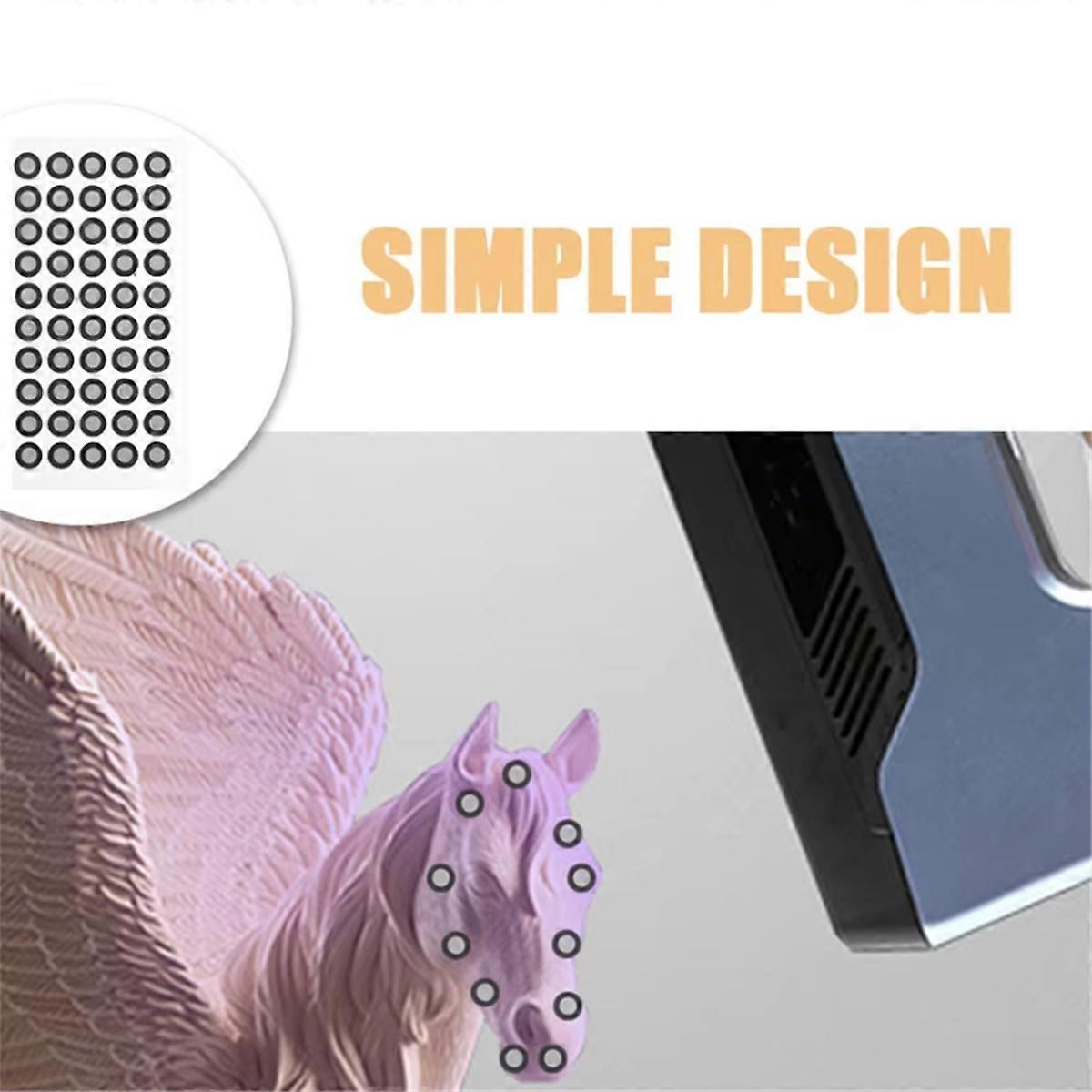 10 Sheets Scanner Reflective Film 6mm 3d Scanning Marker Marking Points ...