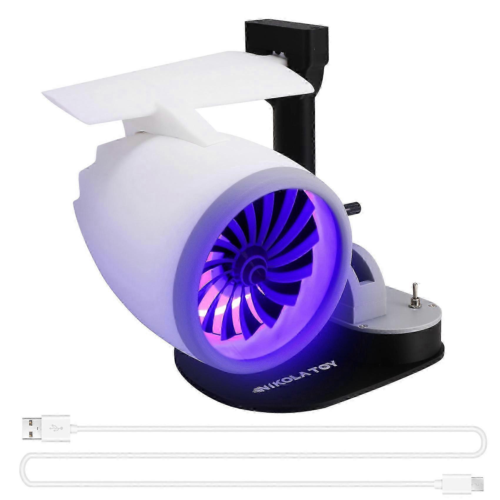 USB Jet Fan Desktop Turbofan Engine Fan 3D Printed Turbo Jet Ventilator ...