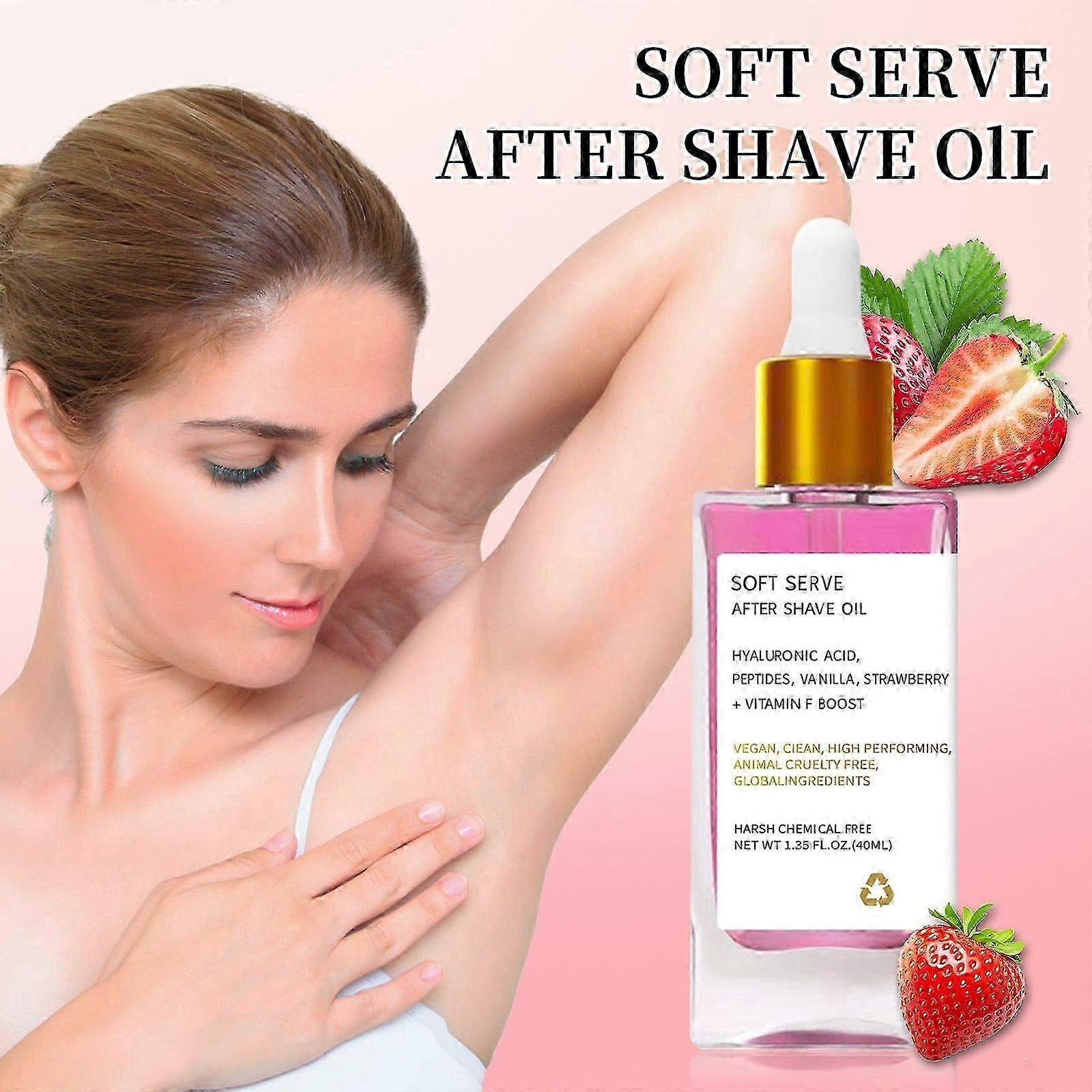 Strawberry Vanilla After Shave Oil Women for Smooth Skin, Truly Soft ...