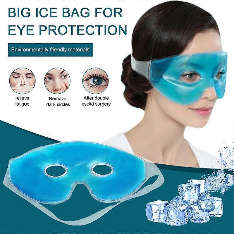 Cooling Ice Eye Mask Relieve Eye Fatigue Eliminate Dark Circles Sleep ...