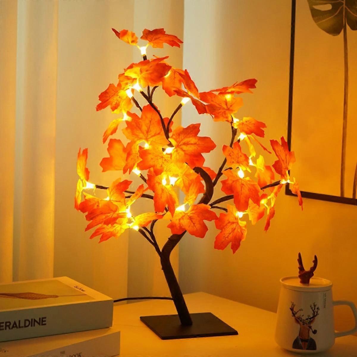 24 LED Maple Tree USB powered, Thanksgiving Table Decoration Lights ...