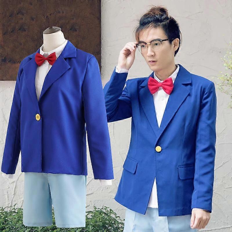 Anime Detective Conan Cosplay Costume School Uniform Outfits Case ...