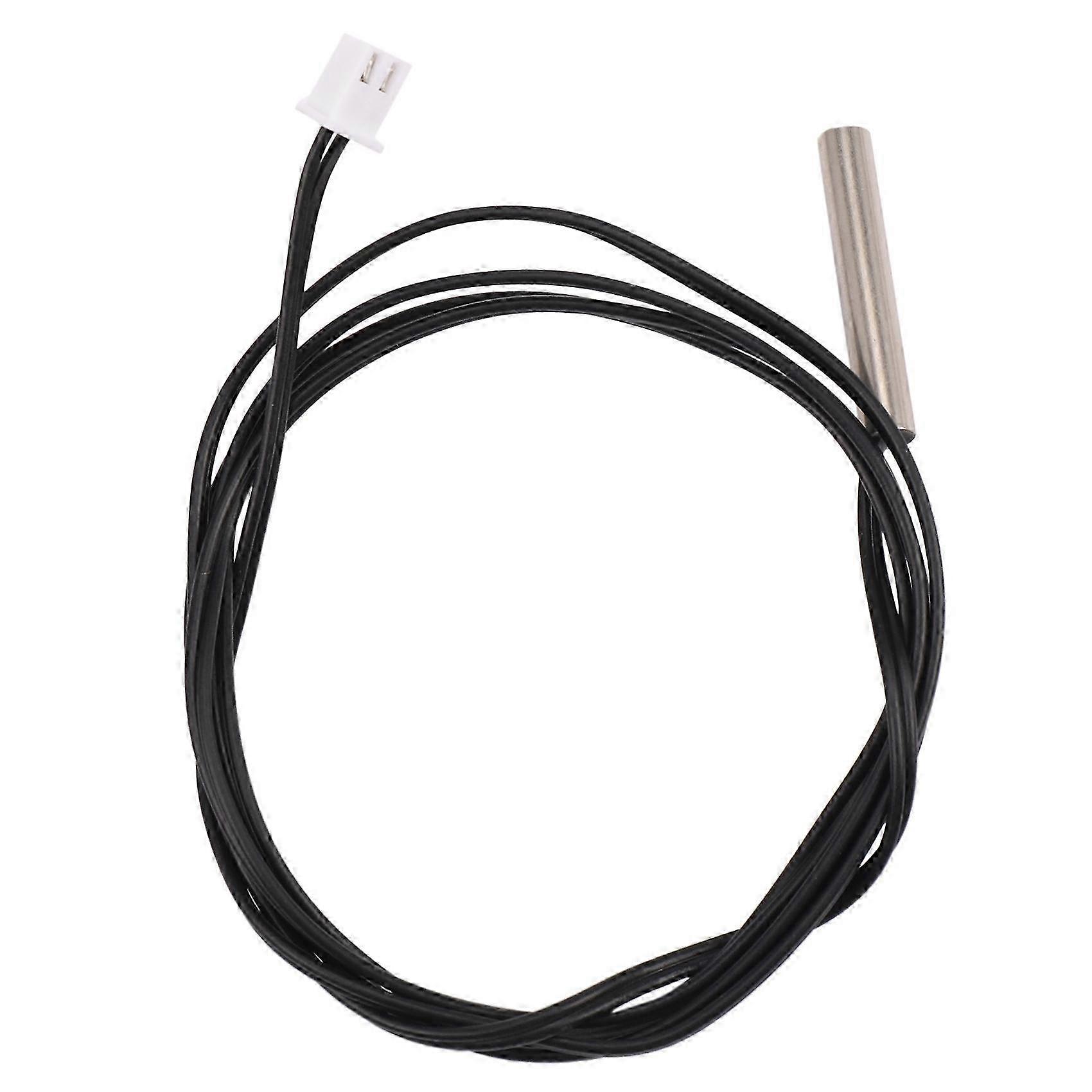 5pcs 1 Meter Waterproof Temperature Sensor Probe, Stainless Steel 10k 3950 NTC Thermistor Probe ...
