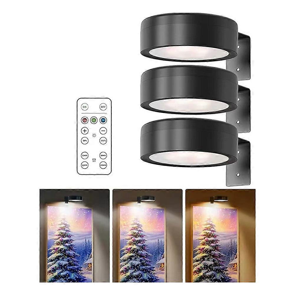 3Pcs Battery Operated Light Magnetic Led Painting Light with Remote ...