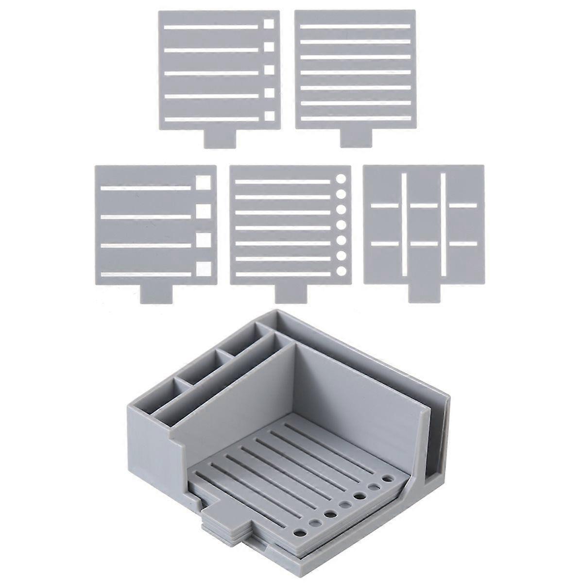 Sticky Note Holder,for 3x3/ Sticky Note Stencil Dispenser with Template ...