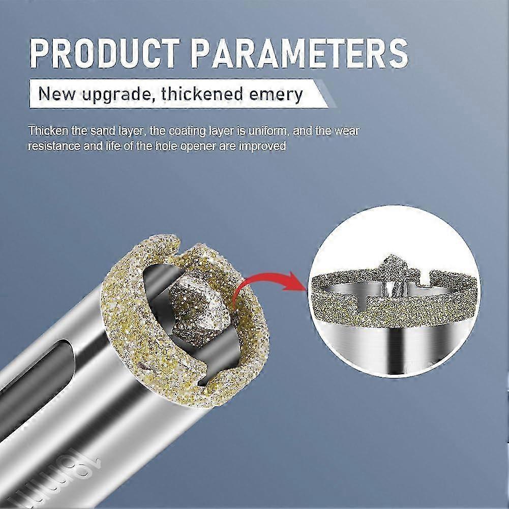 18mm Diamond Hole Saw, Diamond Drill Bit with Center Guide, Tile Hole ...