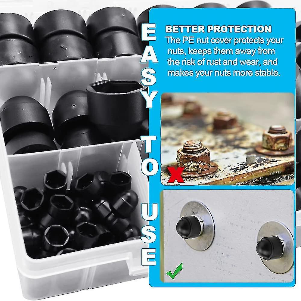 145 Pcs Plastic Dome Bolt Nut Protection Caps | Fruugo UK