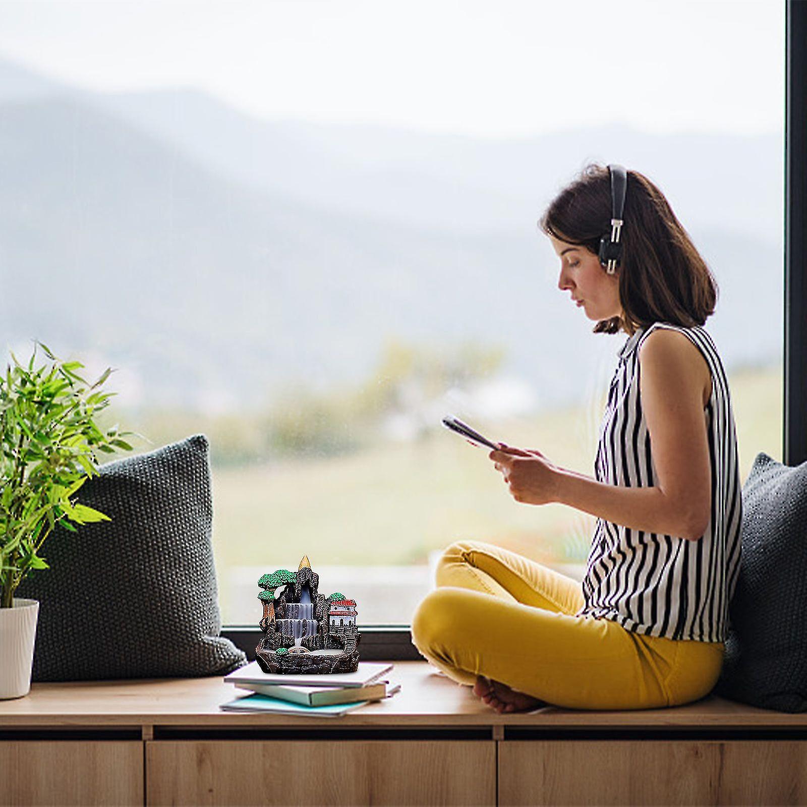 Home Backflow Incense Burner High Mountain Water | Fruugo UK