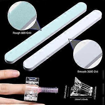 120 Pieces Dual Nail Forms Set Gel Nail Mold Extension Forms Coffin ...