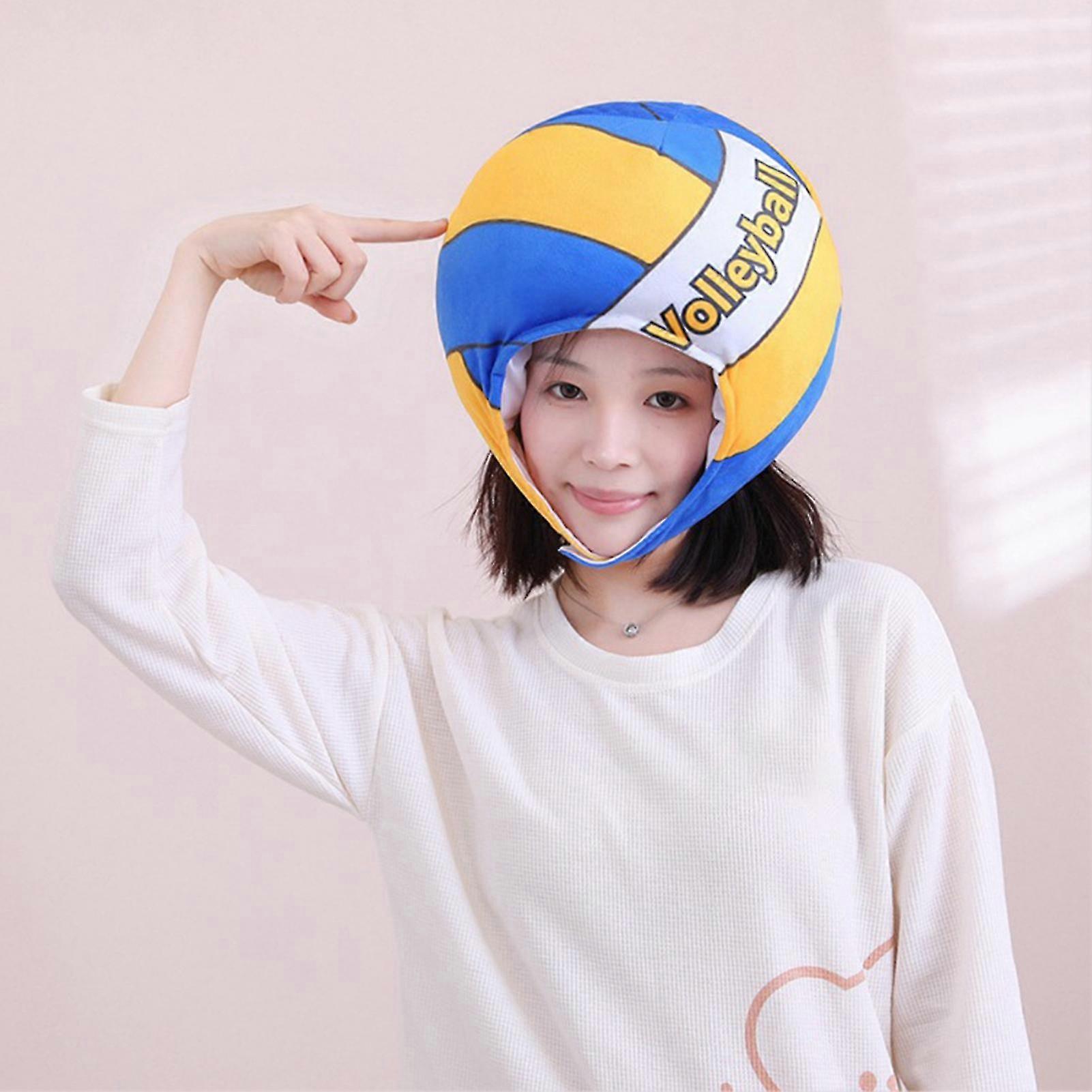Volleyball Plush Hat Extra Soft Realistic Looking Adorable Washable ...