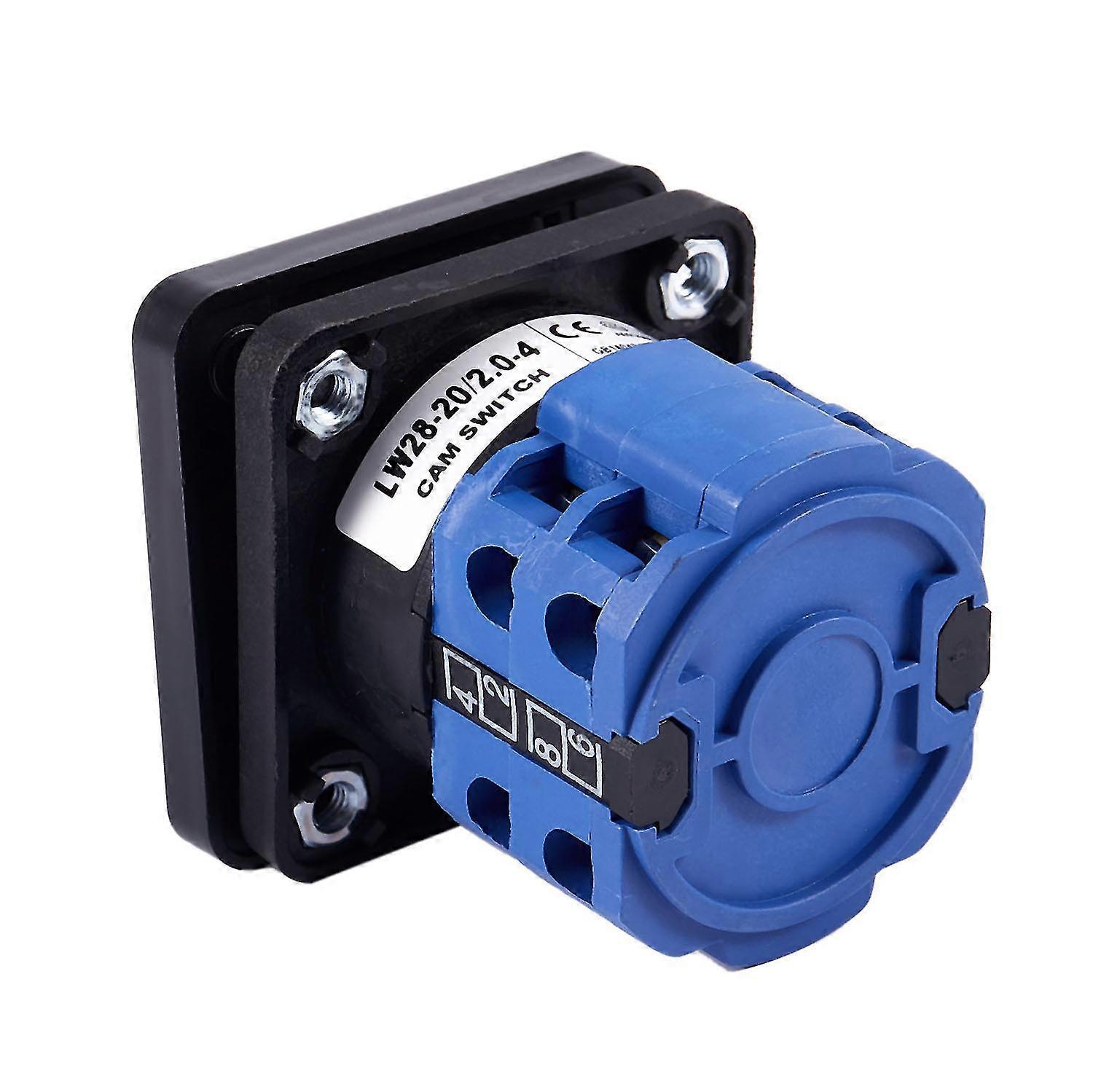 8 Terminals 5 Positions Master Control Cam Switch 20a Black+blue ...