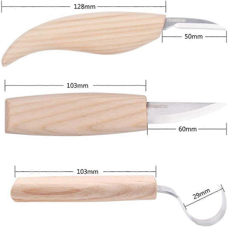 Wood Carving Tool Set, 3 in 1 Wood Carving Kit, Include Chisel Hook ...