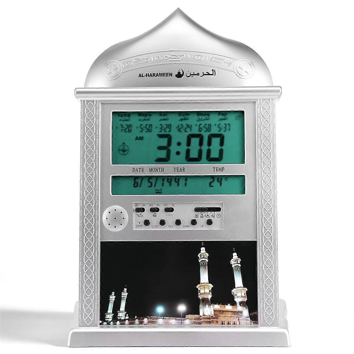 Azan Mosque Prayer Clock Islamic Mosque Azan Calendar Muslim Prayer ...