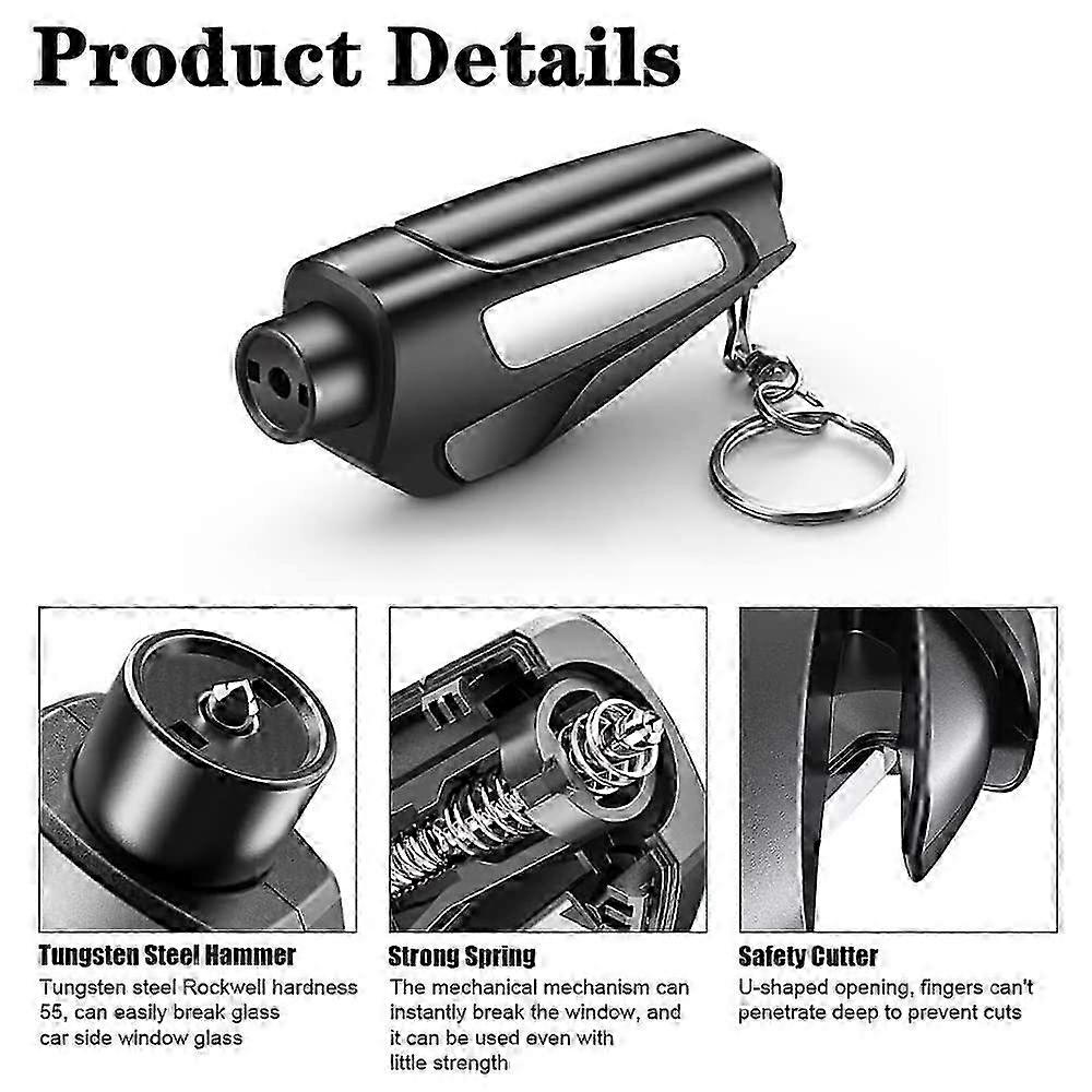 Car Window Breaker,3 in1 Portable Glass Breaker Car Escape Tool,Seat ...