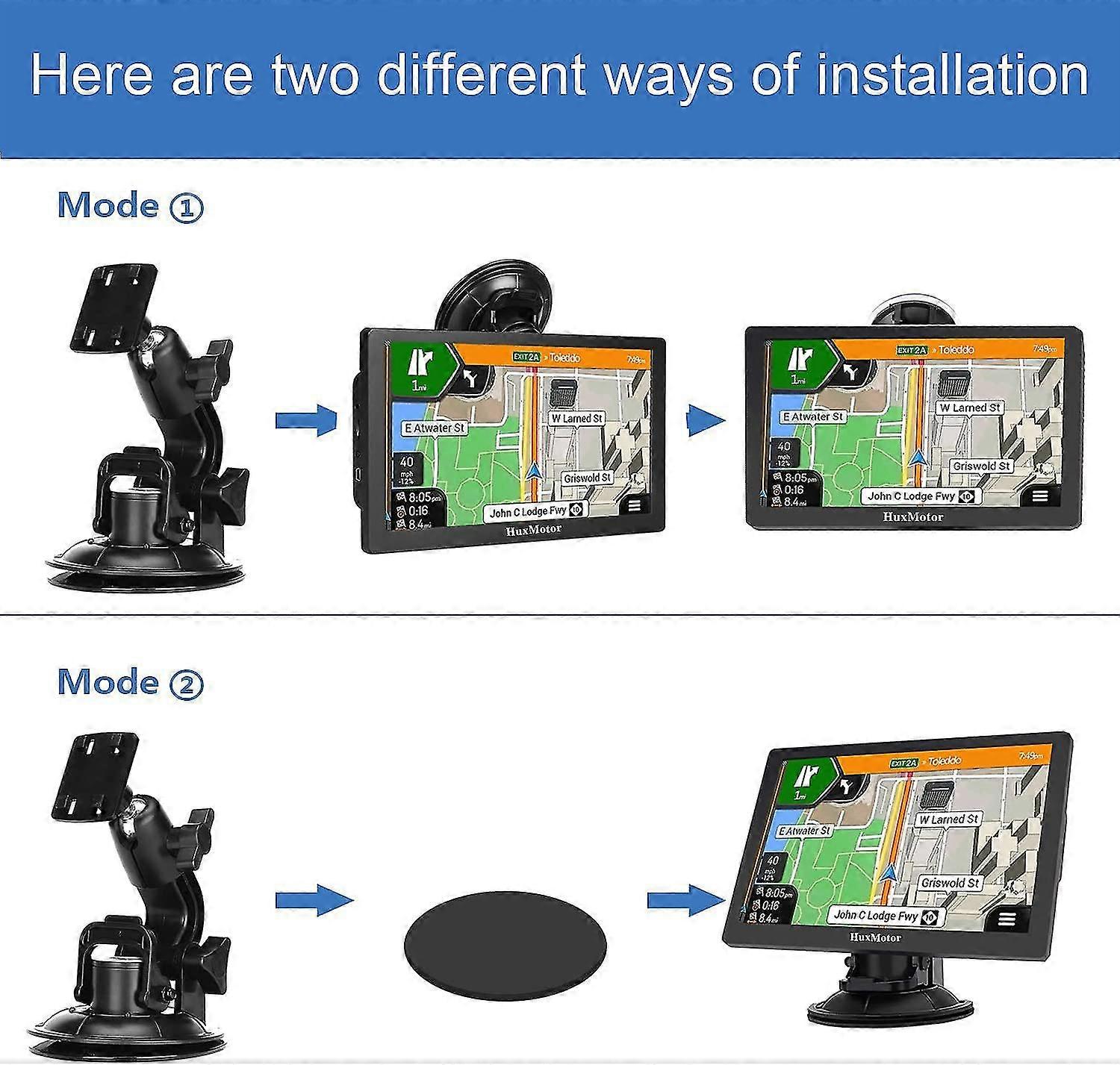 Sat Nav, Gps Navigation 9 Inch For Car Truck Lorry Hgv Motorhome, Uk Eu ...