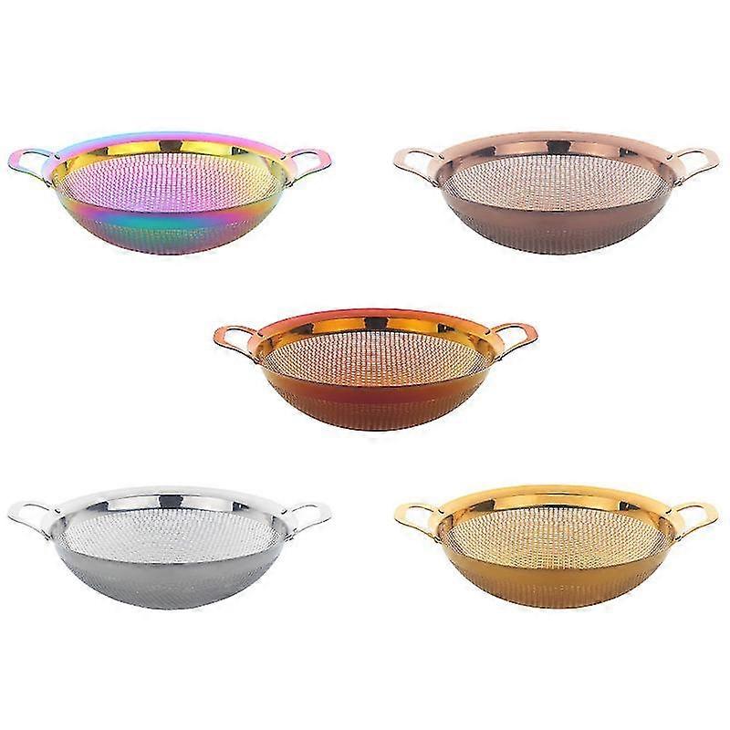 Stainless Steel Drain Basket Rice Strainers Rice Mesh Filter Vegetable ...