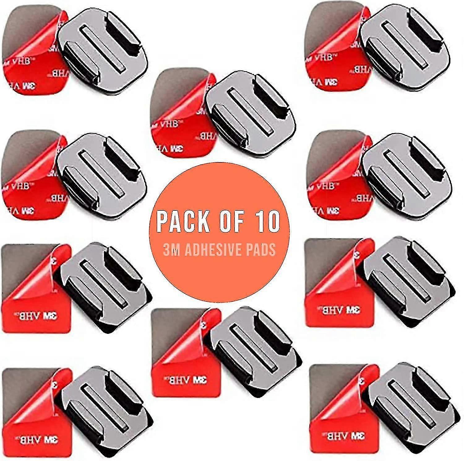 Adhesive Mount Kit & 3m Sticky Pads For Gopro Hero 10 9 8 7 6 5 4 ...