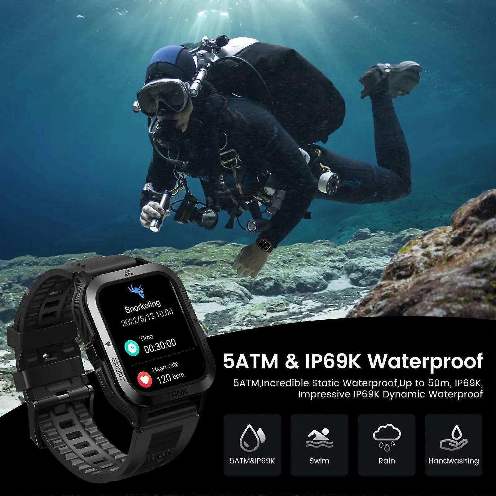 KOSPET TANK M2 Military Smartwatch Men Sport Ultra Smart Watch Women AI ...
