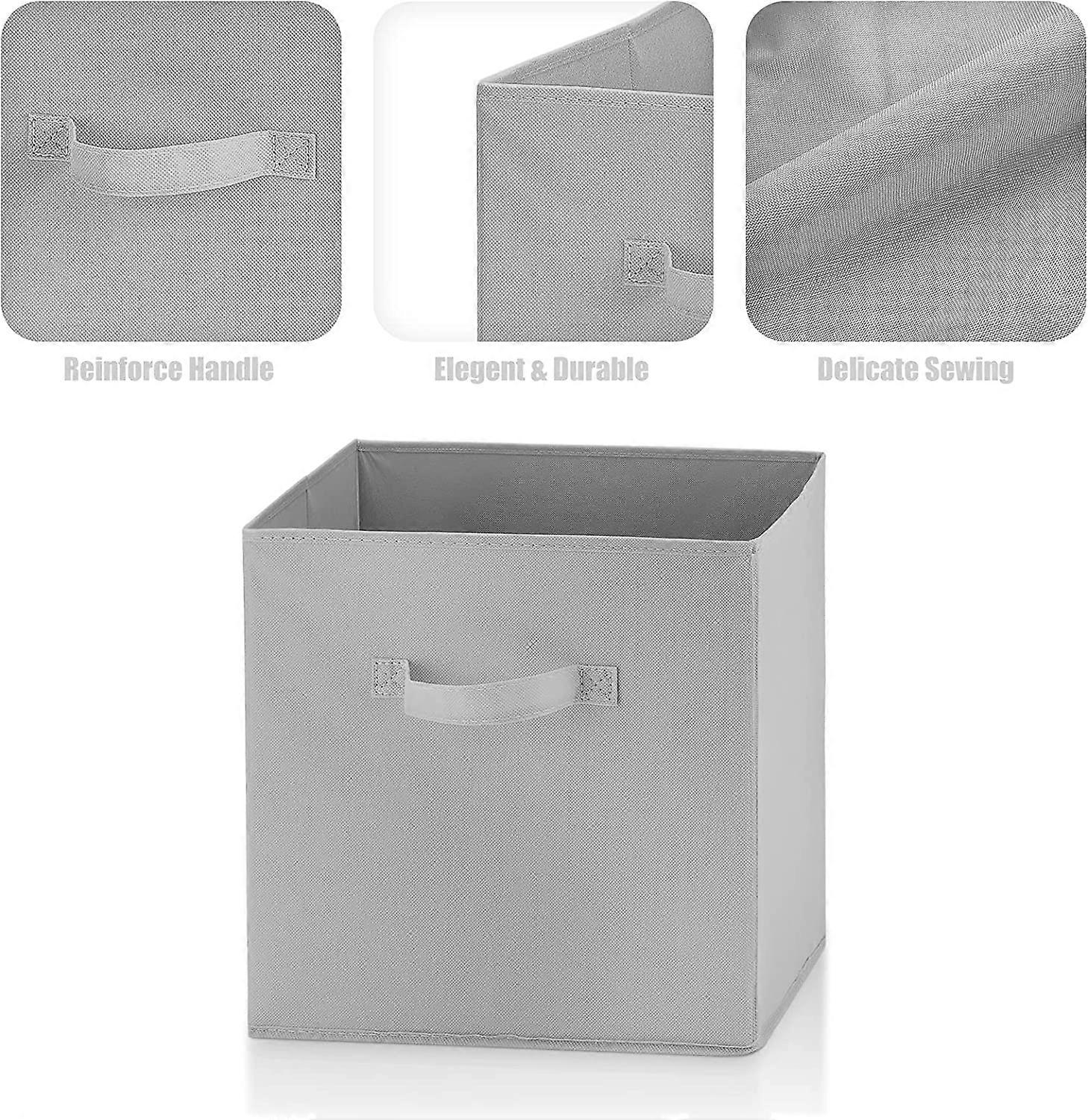 Large Storage Boxes 33 x 33 x 33 cm,Set of 6 Foldable Storage | Fruugo UK