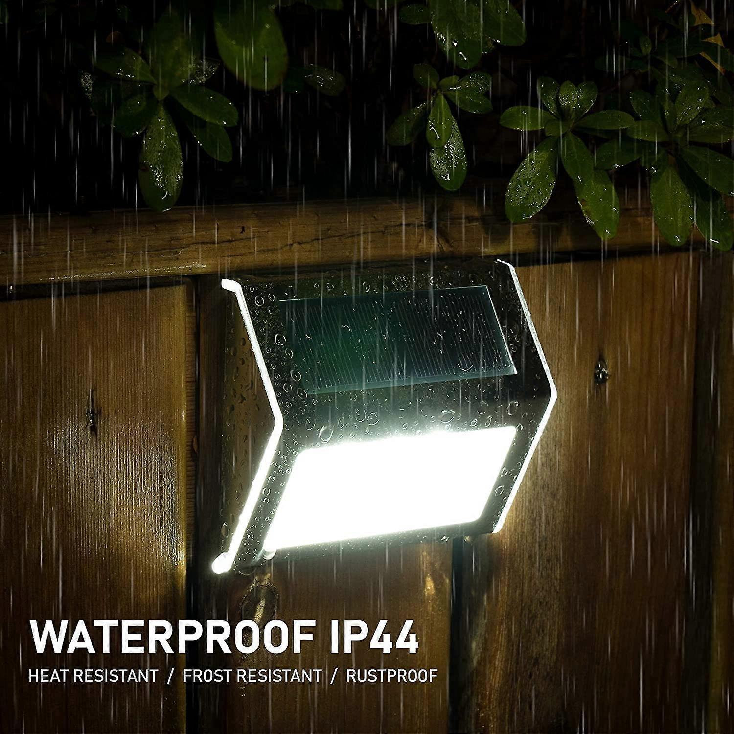 [Cool White]Solar Lights Outdoor,Stainless Steel Solar Garden Lights ...