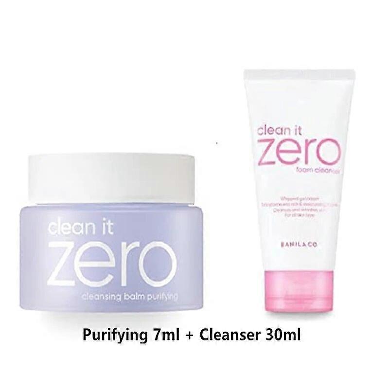 Clean It Zero Purifying 7ml Foam Cleanser 30ml Set Hydrating Face Wash ...