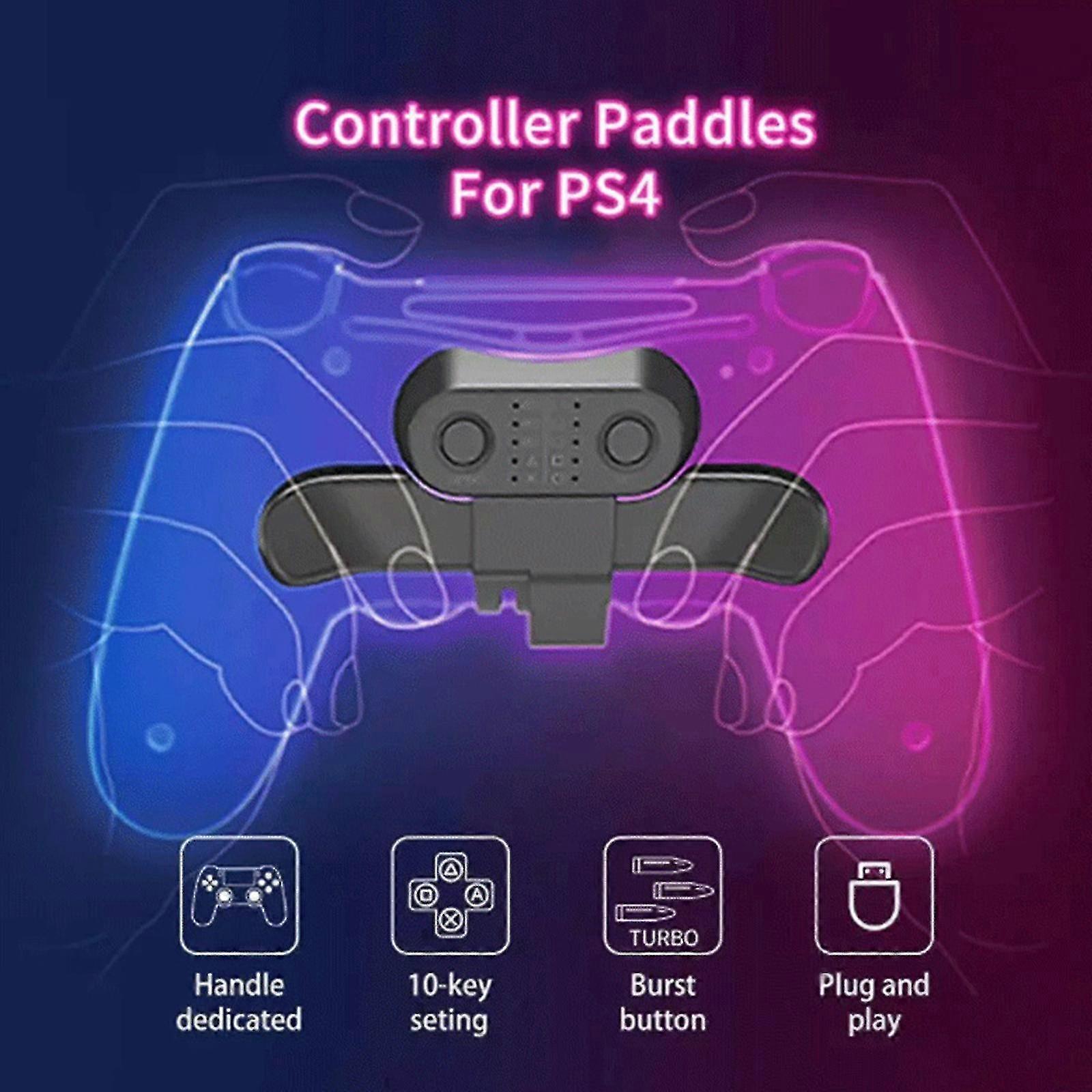 Ps4 Back Clip Extender Black, Ps4 Controller Paddles Back Button ...