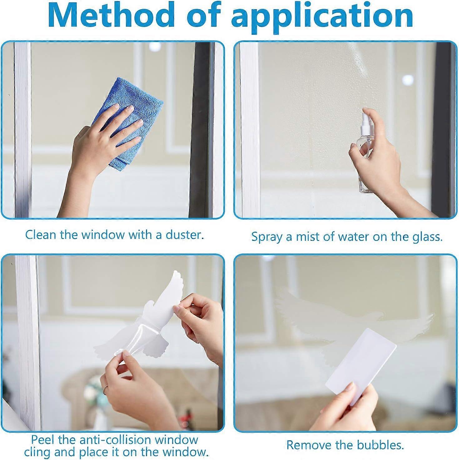 Wide Anti-Collision Bird Stickers Bird Strike Prevention Window ...