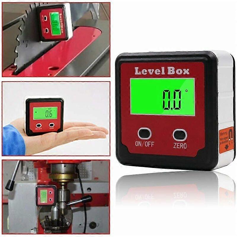 XHX Waterproof Digital LCD Angle Inclinometer Angle Box Bevel Box Level ...