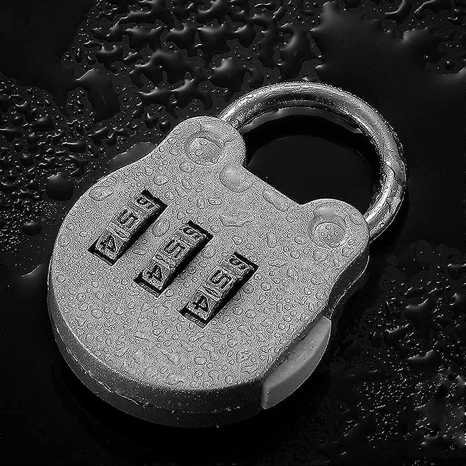 Suitcase Padlock Code Lock 3 Digit Combination Padlocks Mini Resettable ...