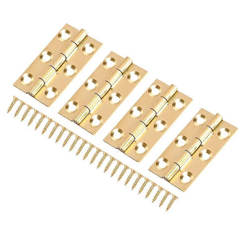 4 Pieces of Solid Brass Hip Hinge 5.1 cm Suitable for Cabinet Doors ...