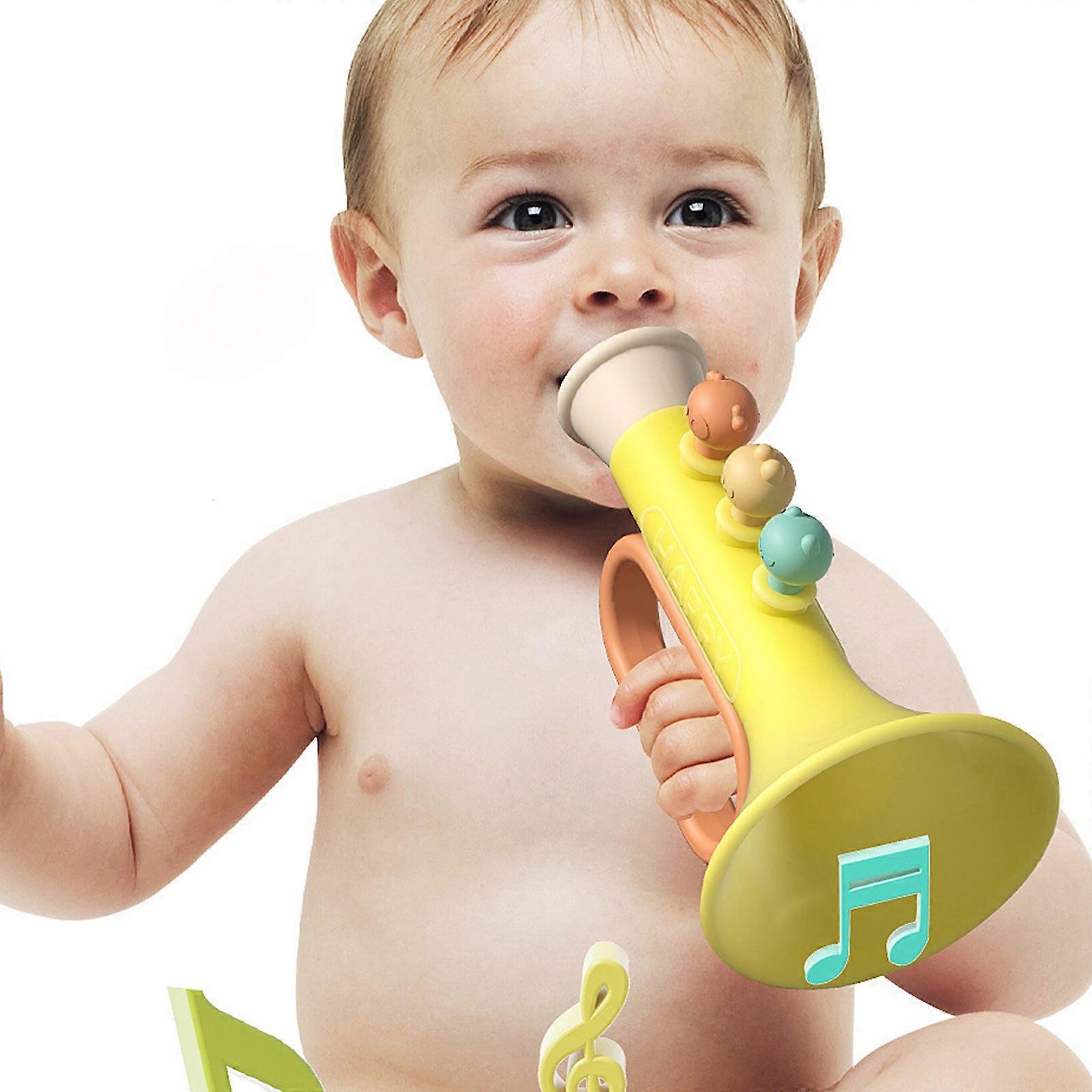 Children's Soft Material Trumpet Shaped Musical Toy With Easy To Use ...