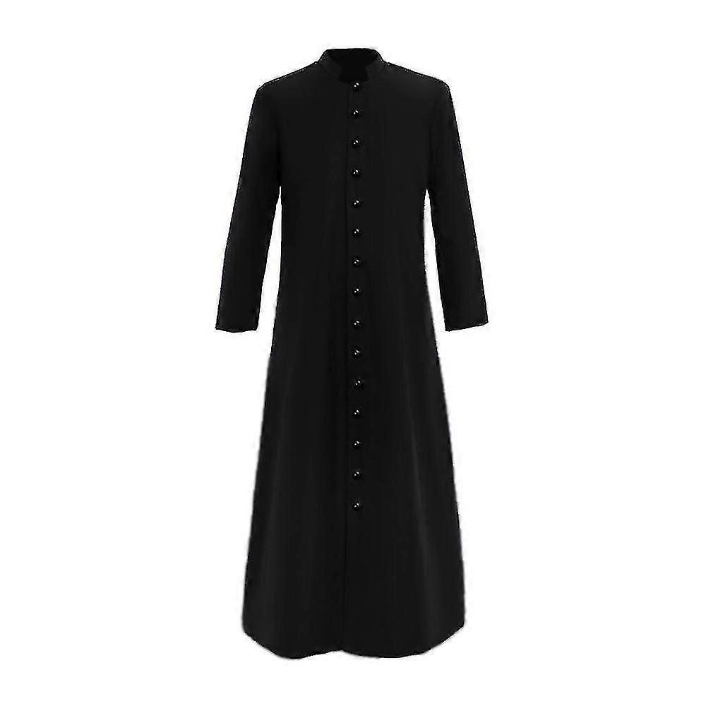 New Church Priest Trench Jacket Cassock Clergy Robe Preacher Men ...