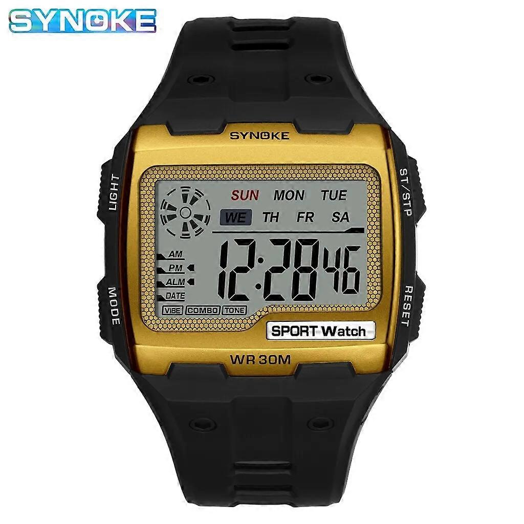 SYNOKE Digital Watch For Men Big Numbers Easy to Read 3ATM Water ...
