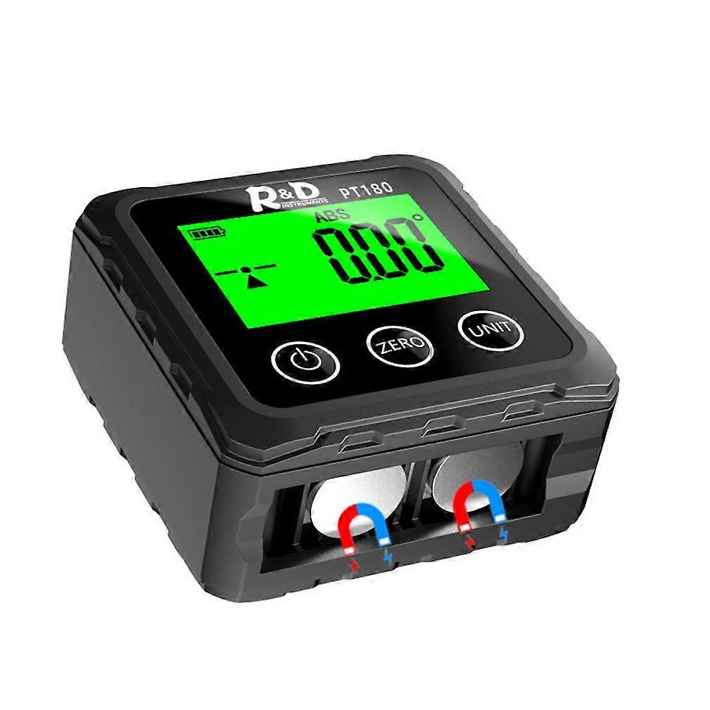 El medidor de nivel y ángulo del transportador digital mide rangos de 0 ...