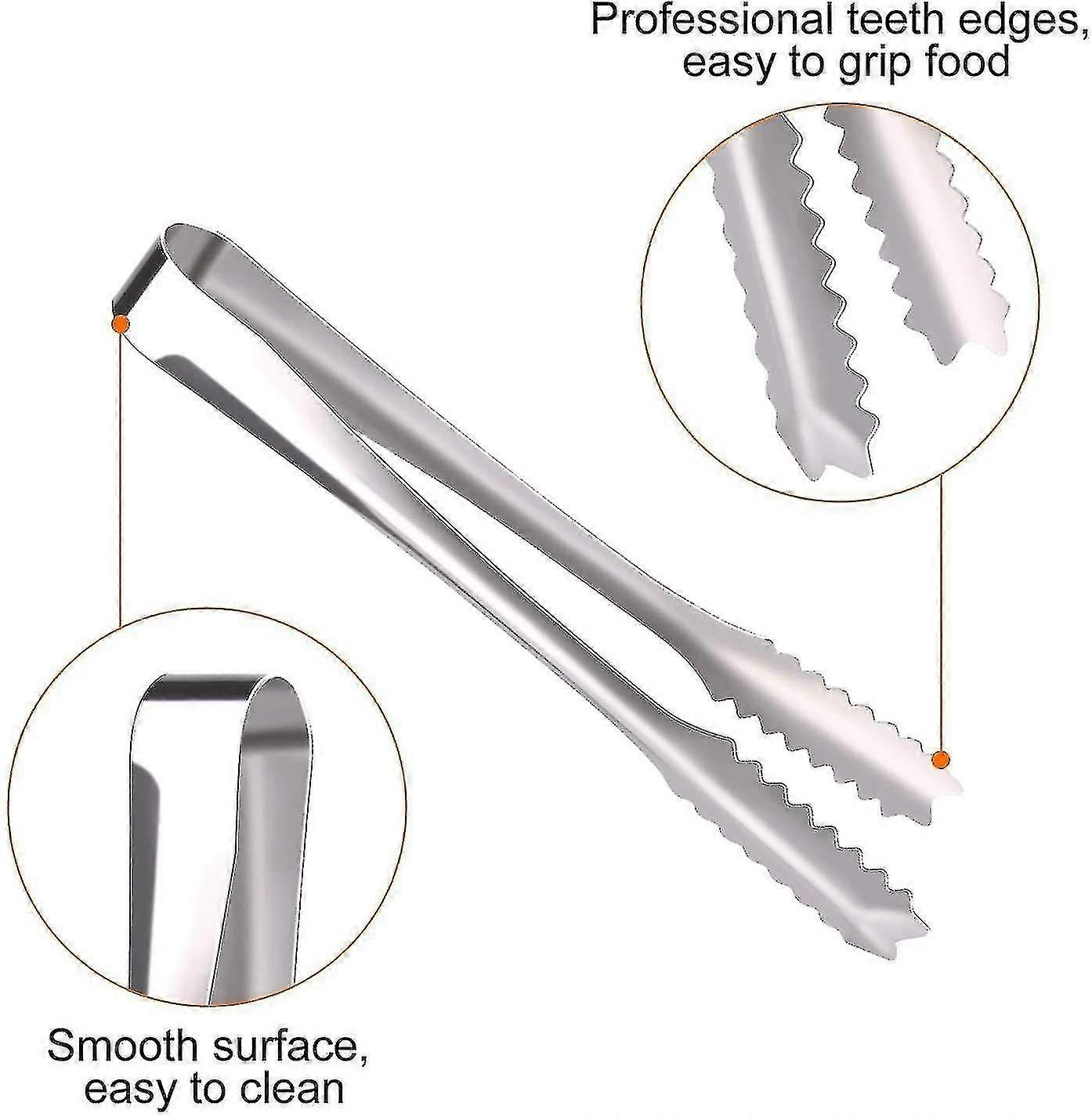 12 Pcs Candy Tongs, Icing Sugar Tongs, Stainless Tongs, For Ice Cream ...