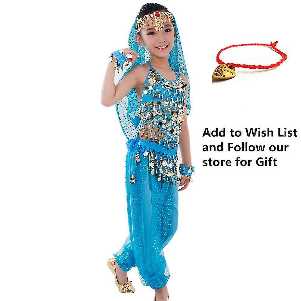 New Arrive 6 Colors Kids Belly Dance Costumes Set Oriental Dance Girls ...