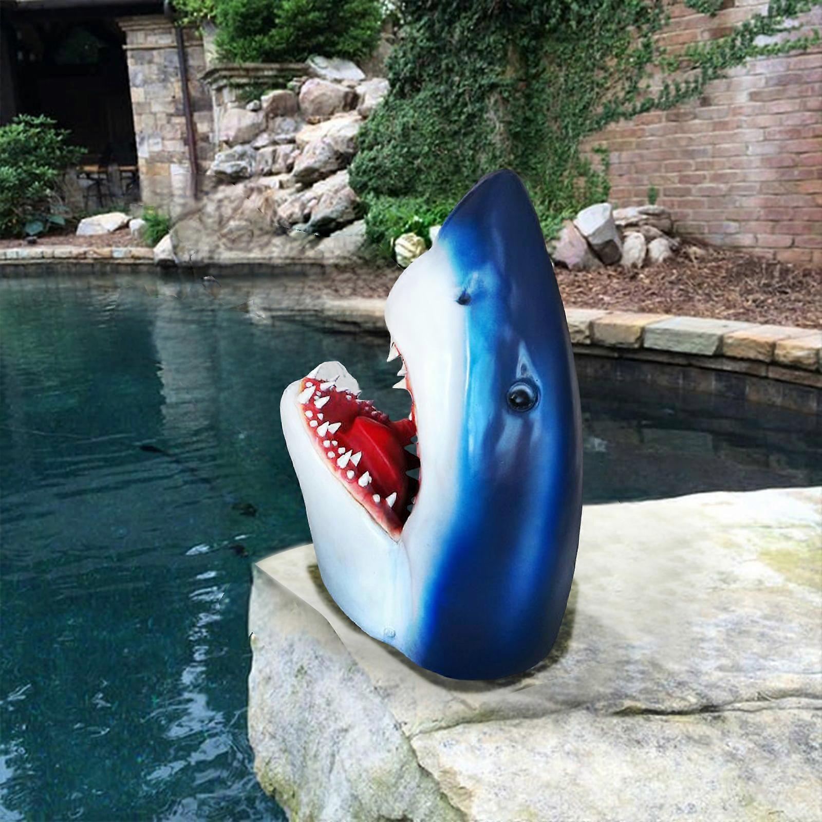 Great White Shark Head Wall Mount Shark Head Sculpture Shark Wall Decor ...