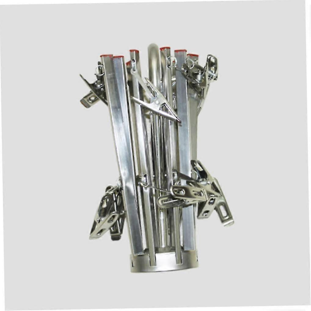 Stainless Steel Hanging Drying Rack Laundry Drip Hanger With 16 Clips ...